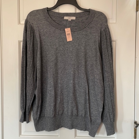 LOFT | Sweaters | Loft Bubble Sleeve Sweater 24w | Poshmark
